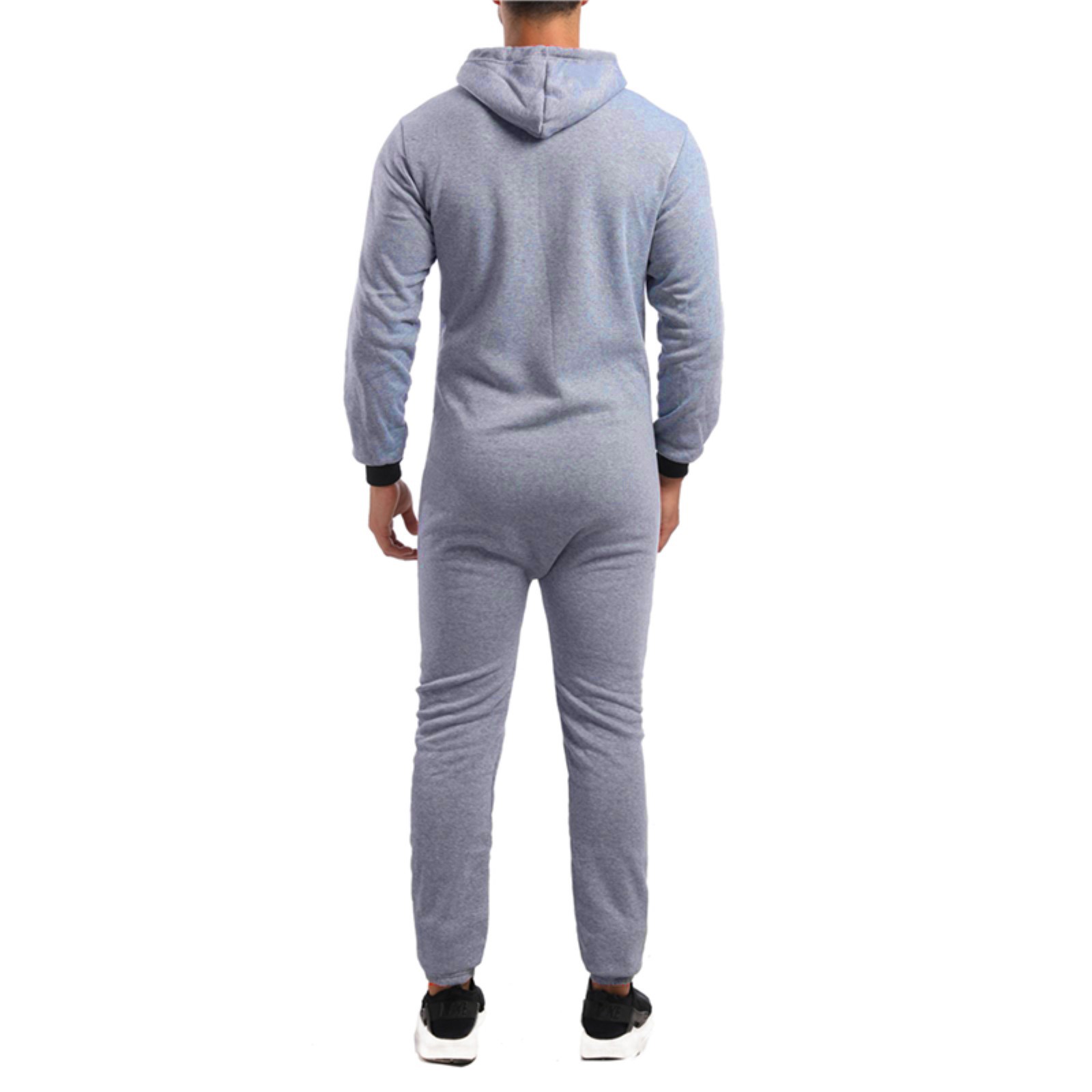 Men Warm Teddy Fleece Onesie Fluffy Sleep Lounge Sleepwear One Piece ...