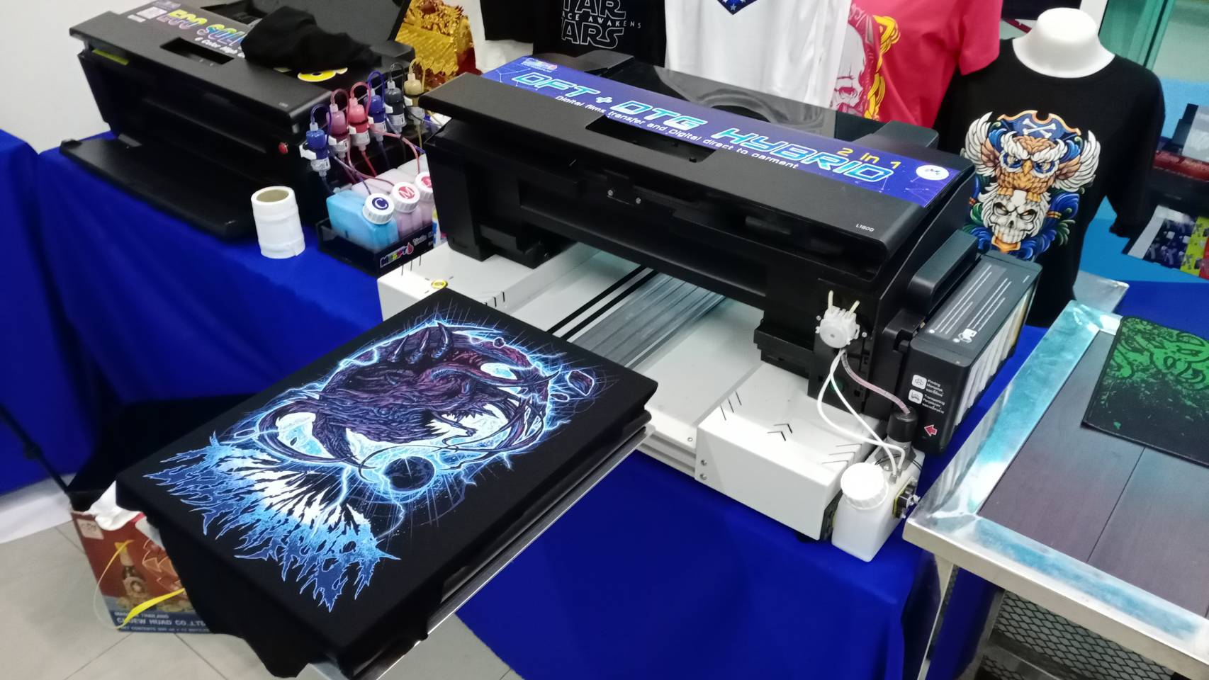 DFT+DTG HYBRID 2in1 A3 พิมพ์ตรงลงผ้า + พิมพ์ฟิล์ม DFT พิมพ์ 2 ระบบ ได้ในเครื่องเดียว [Modifyink ...