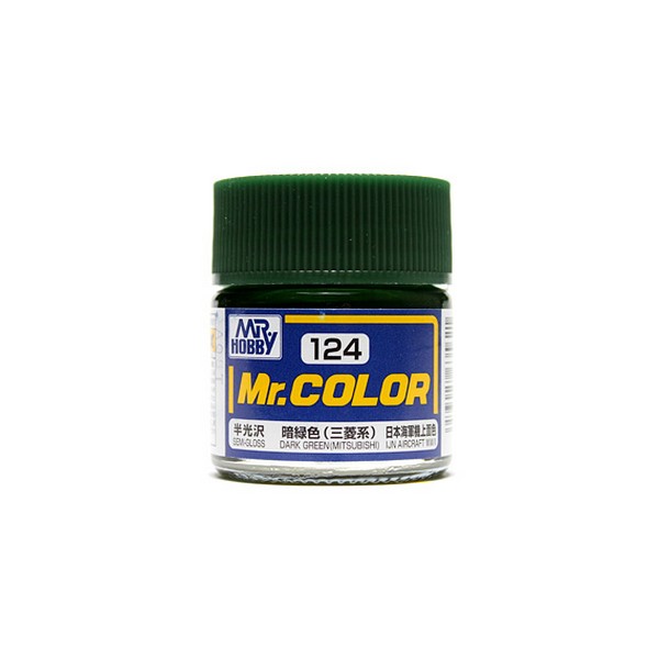 Mr.Hobby Mr.Color C124 Dark Green (Mitsubishi) Semi-Gloss (10ml ...