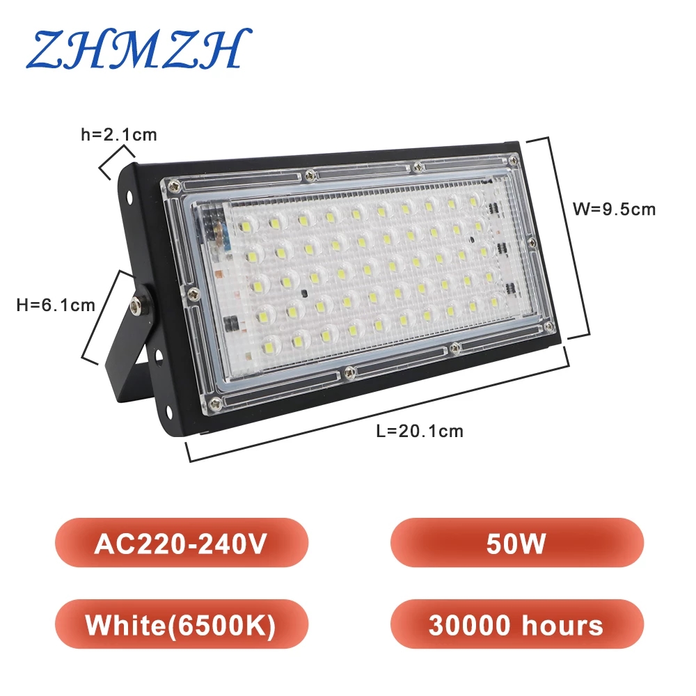 50W LED Floodlight 220 Volt Waterproof Ip65 Lights Ultra Bright Outdoor ...