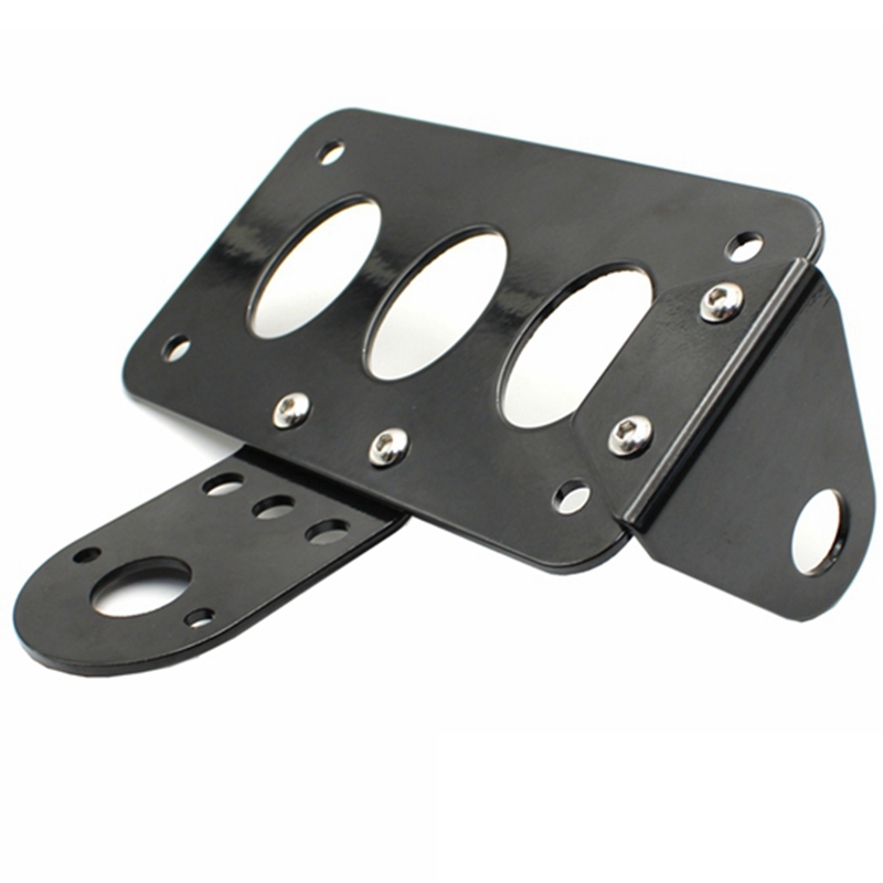 Motorcycle Side Mounted Tail Light Frame License Plate Bracket Retro ...