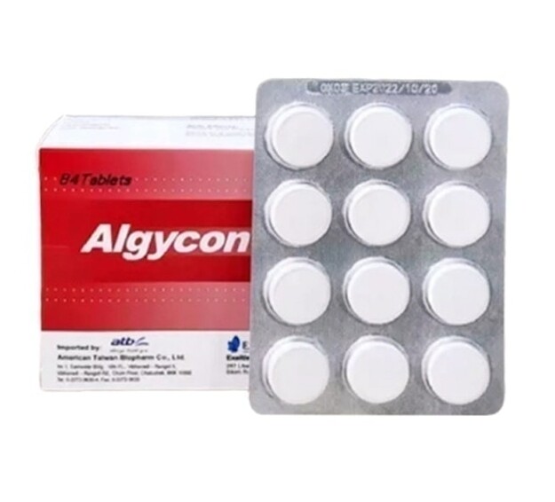 ALGYCON 200 MG 12 TABLETS ชนิดแผง อัลไกคอน 200 มก . (1 แผง 12 เม็ด ...
