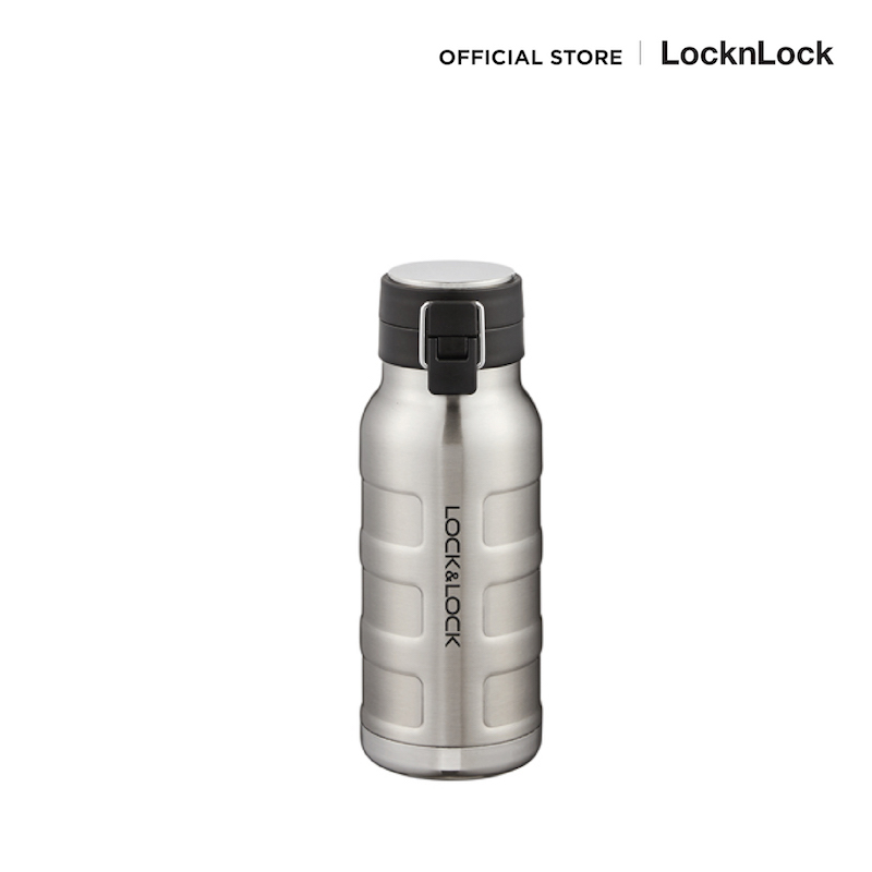 LocknLock กระบอกน้ำเก็บความร้อน-เย็น Metal Bumper Bottle 470มล. สีเงิน ...