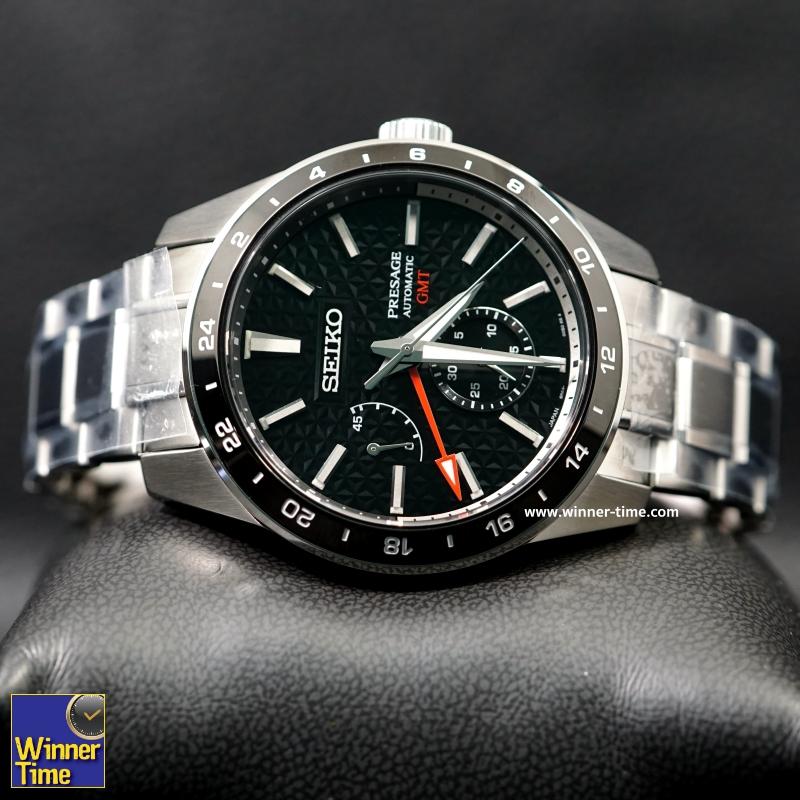 Winner Time นาฬิกา SEIKO PRESAGE GMT SHARP EDGED SERIES SPB221J "SEIKO ...