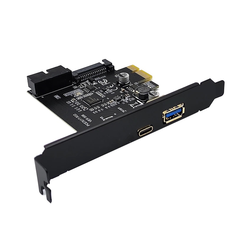 USB 3.1 PCI Express Card Adapter USB3.1 Type C 19pin USB 3.0 PCI-E Controller USB3 PCIE X1 ...