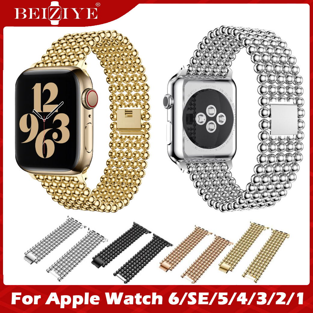 Stainless Steel Metal Strap สายนาฬิกา for apple watch 6 Band สาย ...