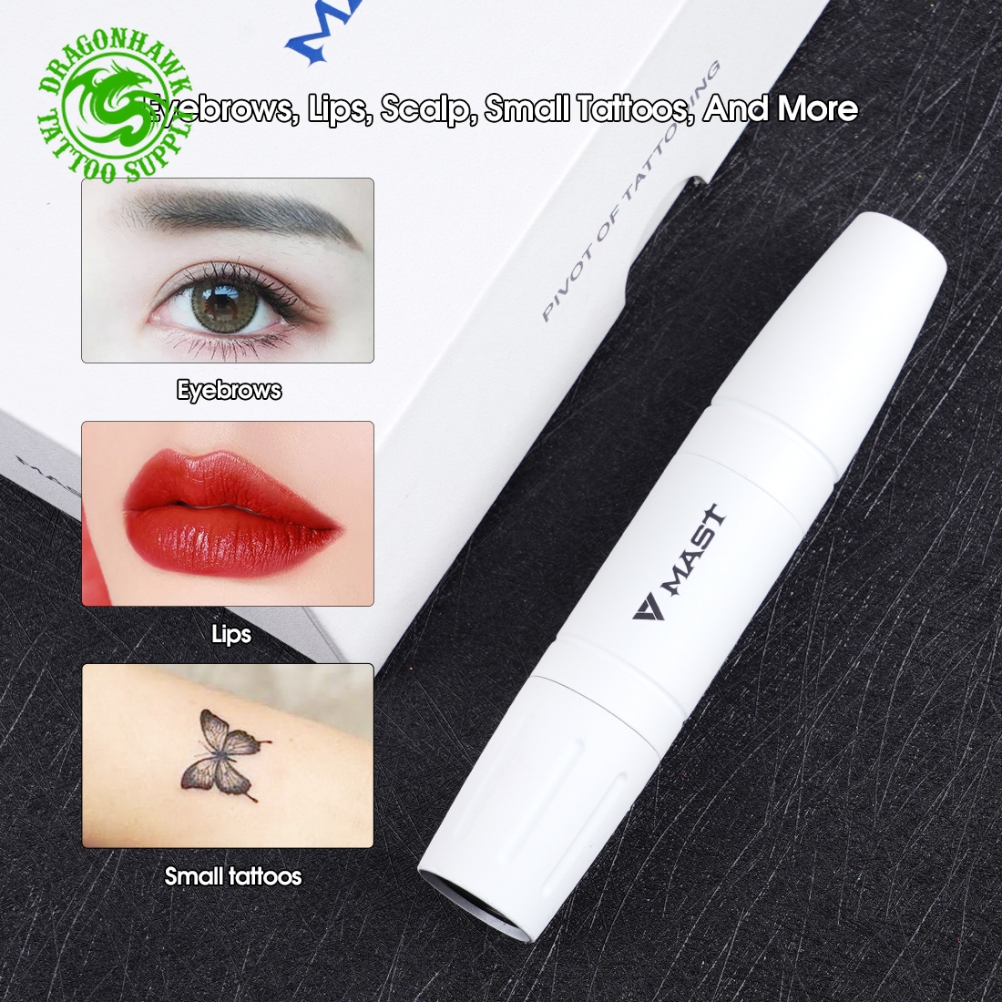 Mast Magi Rotary Tattoo Pen Powerful Permanent Makeup Machine PMU amp ...
