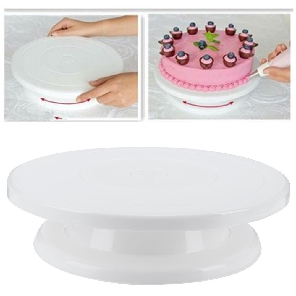 11in DIY Rotating Cake Turntable Decorating Stand Base Bakeware Kitchen ...