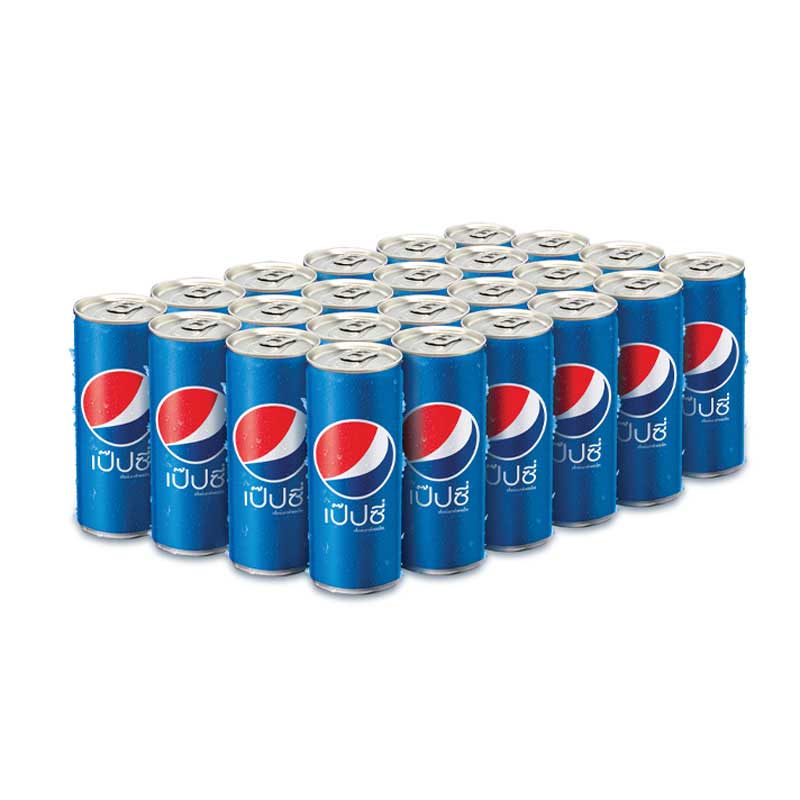 ส่งฟรี เป๊ปซี่ น้ำอัดลม 325 มล. แพ็ค 6 กระป๋องPepsi Cola 325 ml x 6 ...