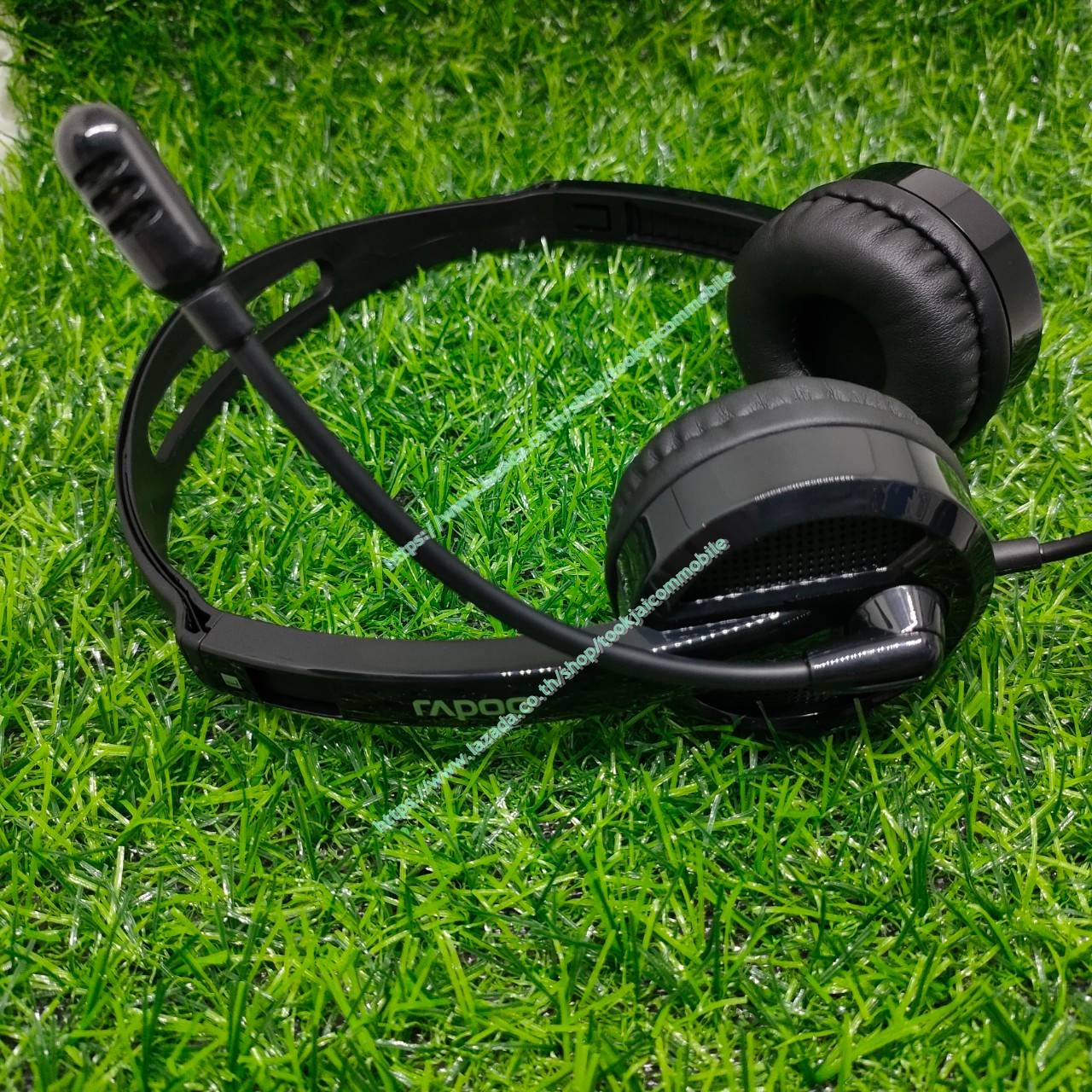 หูฟังRapoo H100 Plus Wired Stereo Headsets HD Voice Rotary Microphone ...