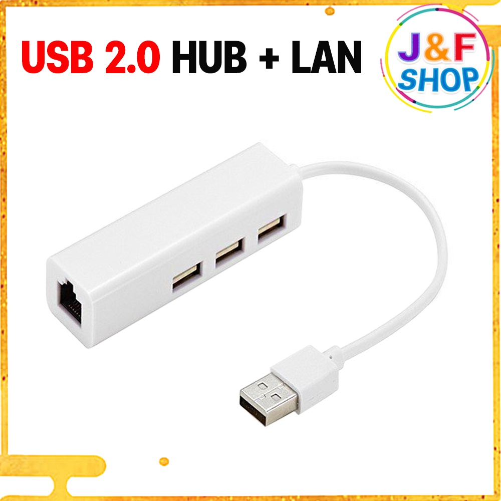 USB To Ethernet Adapter 3พอร์ต USB 2.0 Hub Ethernet RJ45 Lan 10/100Mbps ...