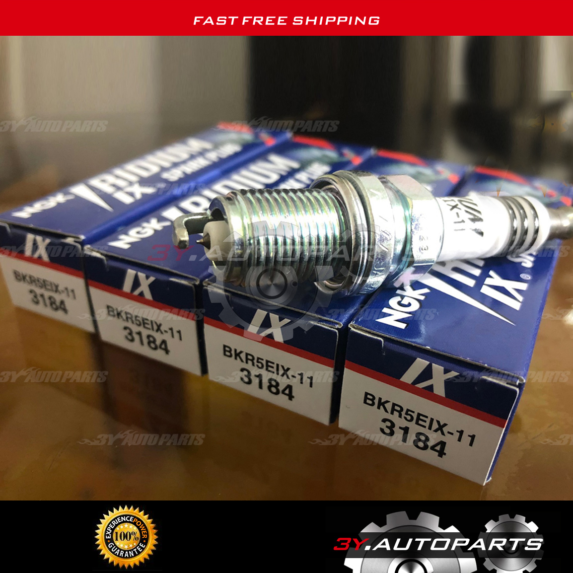 NGK หัวเทียน (1ชุด4หัว) MN158596 IRIDIUM LZFR6AI ใช้สำหรับรถยนต์ ...