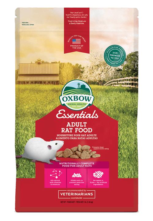 Oxbow Essentials - Adult Rat Food อาหารเม็ดสำหรับหนู Rat (3 lb/1.36kg ...