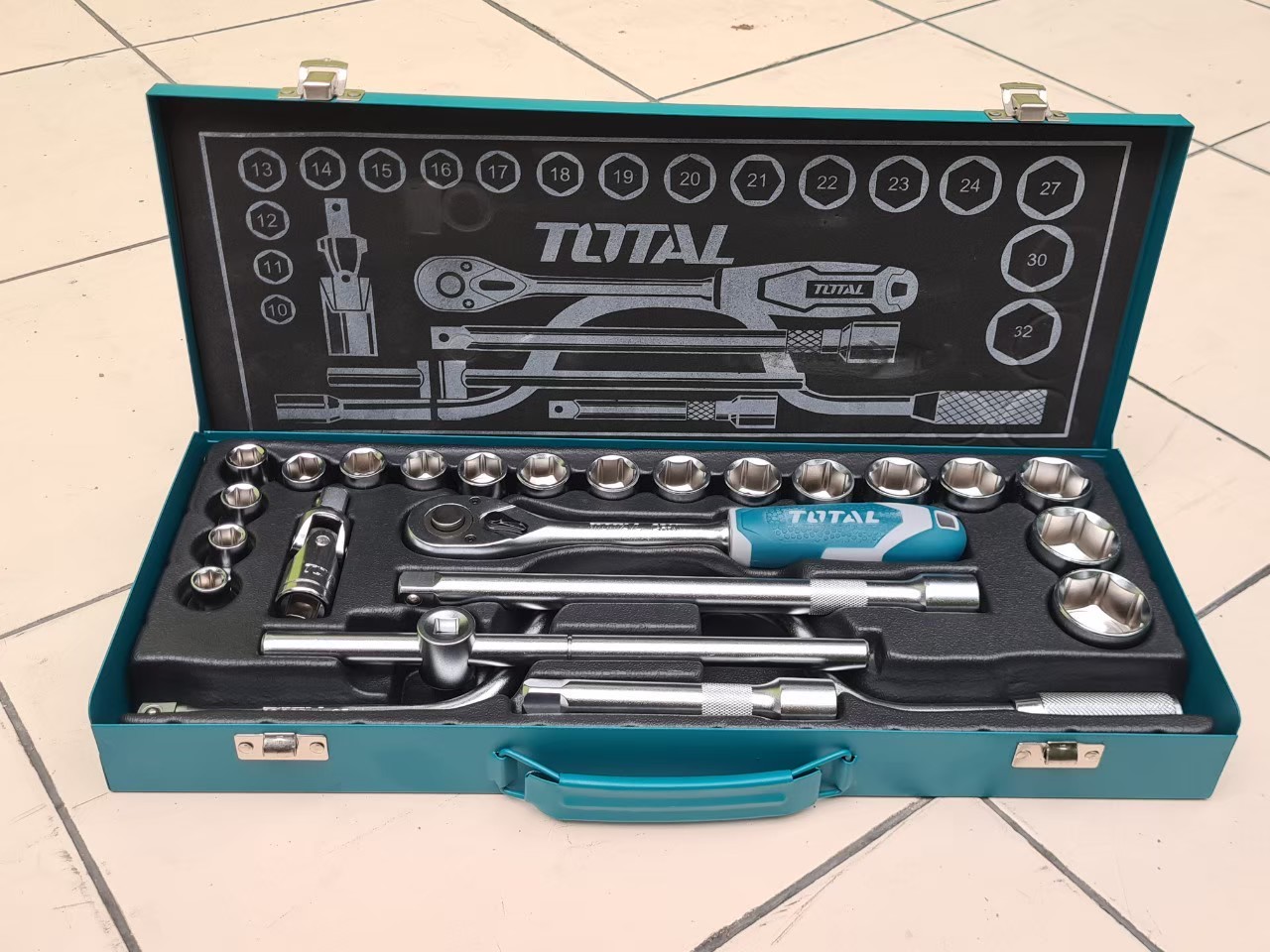 Total บ๊อกซ์ชุด 24 ชิ้น 1/2 นิ้ว ขนาด 10 - 32 มม. รุ่น THT141253 ...