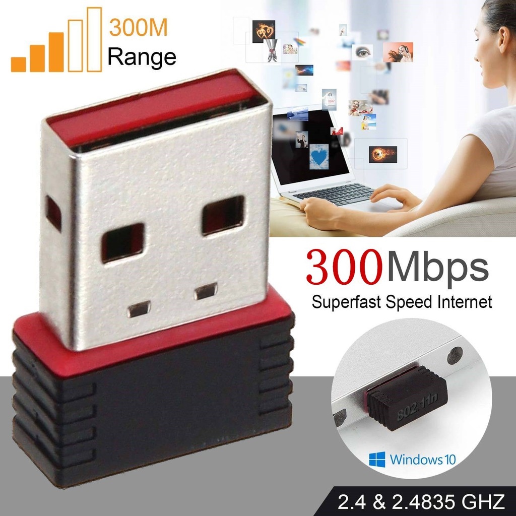 Mini USB 2.0 Wireless Wifi Adapter 802.11N 300Mbps - special person - ThaiPick