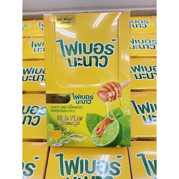 ( 1 กล่อง 6 ซอง ) แม็คพลัส ไฟเบอร์มะนาว [Mc.Plus Manow] - Paradise_Shop ...