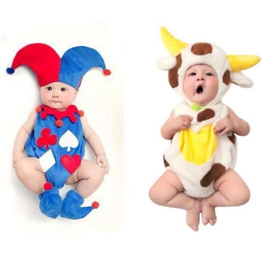 BabyGaga ชุดแฟนซีเด็กทารกโจ๊กเกอร์-วัวน้อย - blue/white - babygaga ...