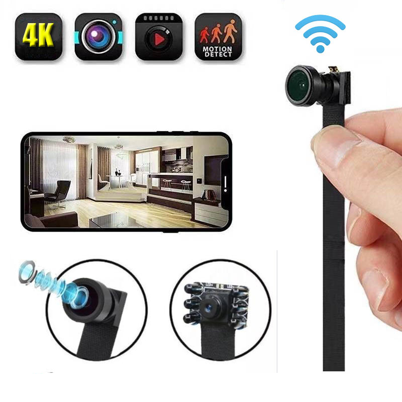 HD 4K DIY Portable WiFi IP Mini Camera Night vision Remote View P2P ...