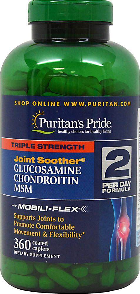 Puritan's Pride Triple Strength Glucosamine Chondroitin & MSM Joint ...
