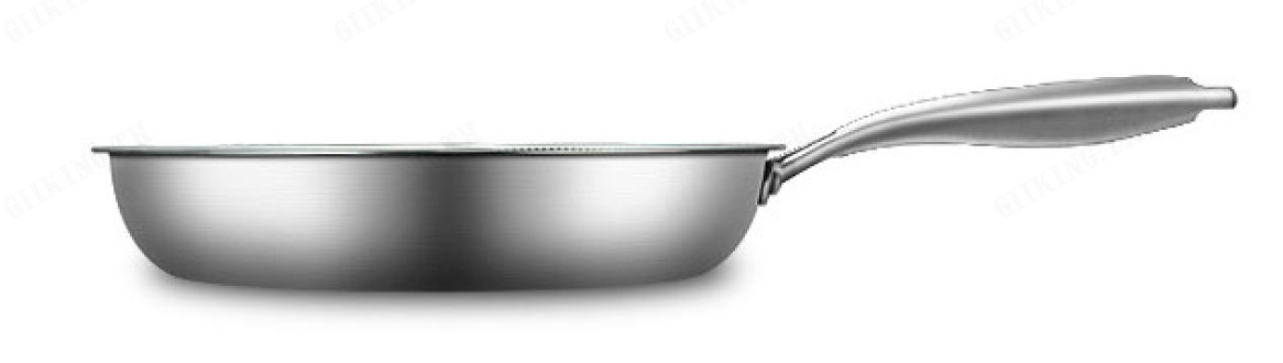 GIIKING กระทะทอดสแตนเลสเต็มจอ ใช้ทำอาหารได้หลากหลาย ไม่ติด ง่ายล้าง ...