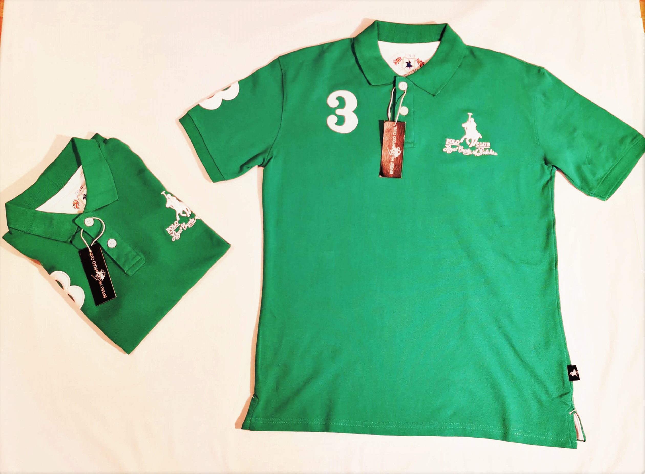 POLO CLUB MEN POLO TEE SOLID-GREEN NUMBER 3ของแท้100%!!! การันตี S ...