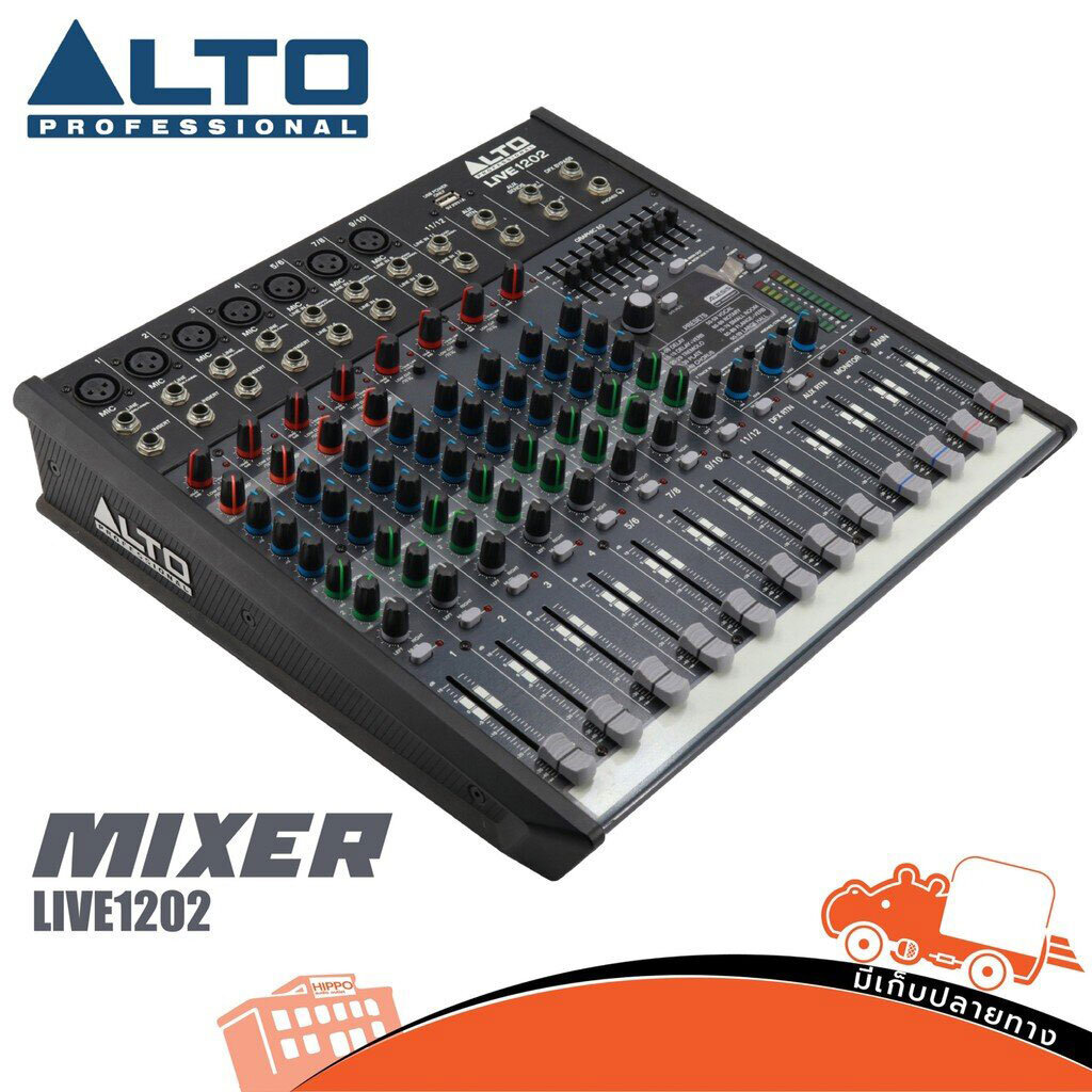 มิกเซอร์ ALTO รุ่น LIVE 1202 Mixer 4Mono 4St with USB สินค้าของแท้รับ ...