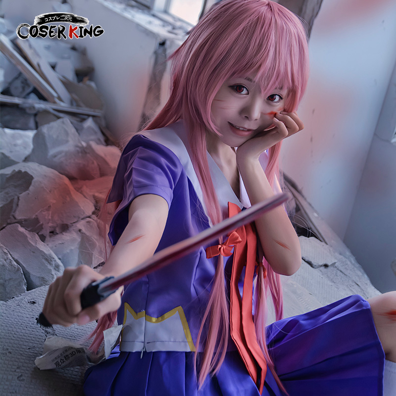 [COSER KING Store] Future Diary Gasai Yuno เครื่องแต่งกายคอสเพลย์ ...