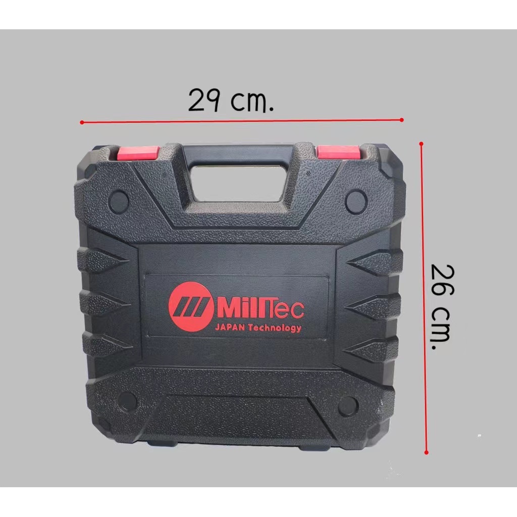 SH07 Milltec สว่านไร้สาย/สว่านแบต 16.8 โวลต์ รุ่น SH-07 ( สีแดง ) - แฮปปี้ช็อป - ThaiPick