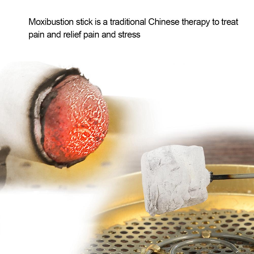 คู่มือ Aged Moxa Sticks ม้วนบำบัด Acupupoint Moxibustion แบบดั้งเดิมของ ...
