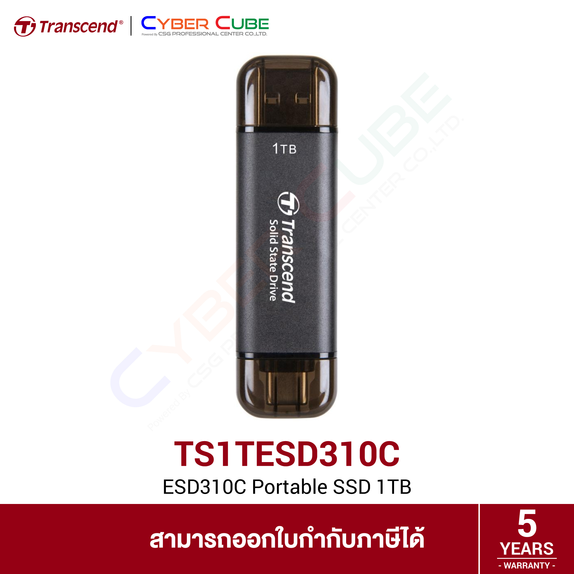 Transcend ( TS1TESD310C ) ESD310C Portable SSD 1TB - USB Type-A / USB ...