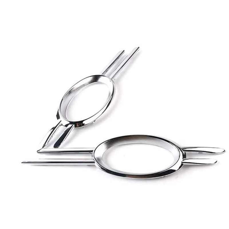 Car Front Fog Light Grill Chrome Trim Cover Set for Mercedes-Benz E ...