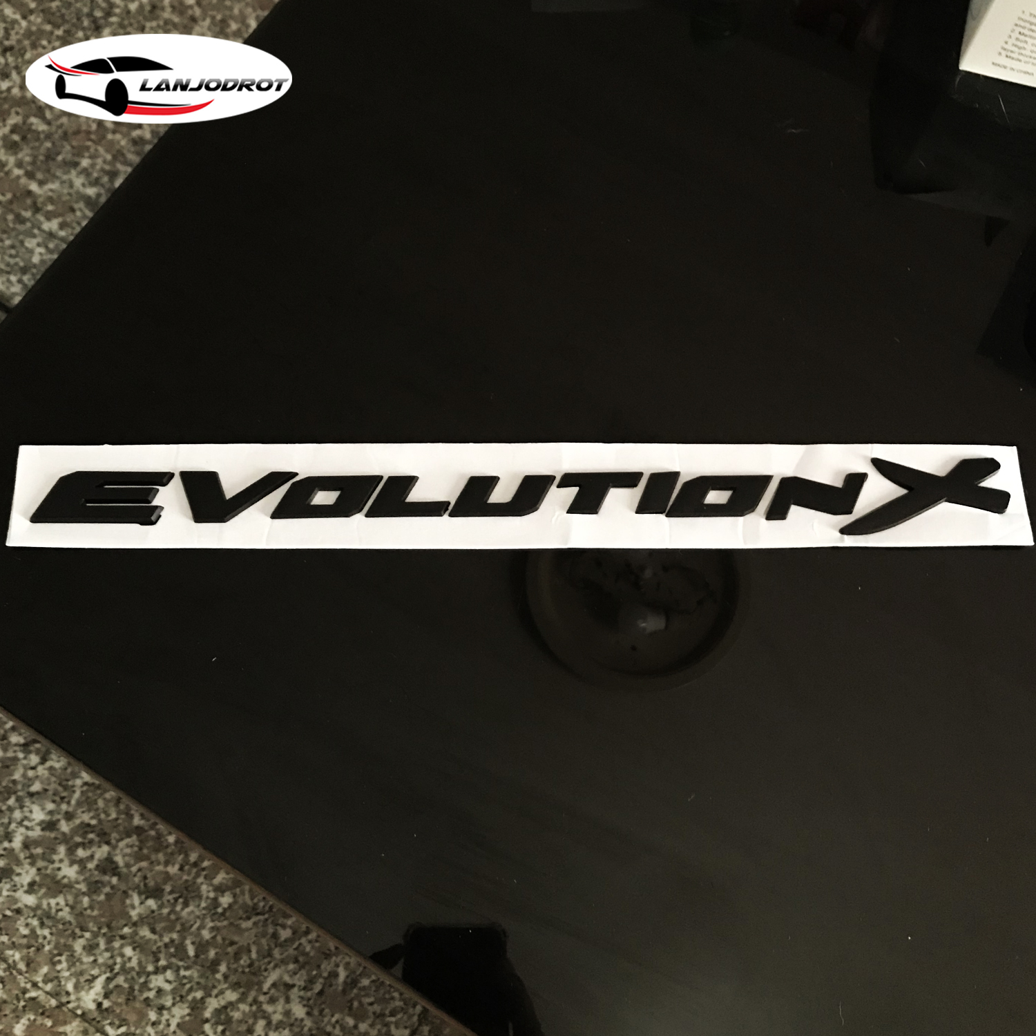 โลโก้ 3D ตัวนูน ตัวอักษร EVOLUTION X สีดำ ขนาด 36.5 x 3 cm. สำหรับ MITSUBISHI LANCER | Lazada.co.th