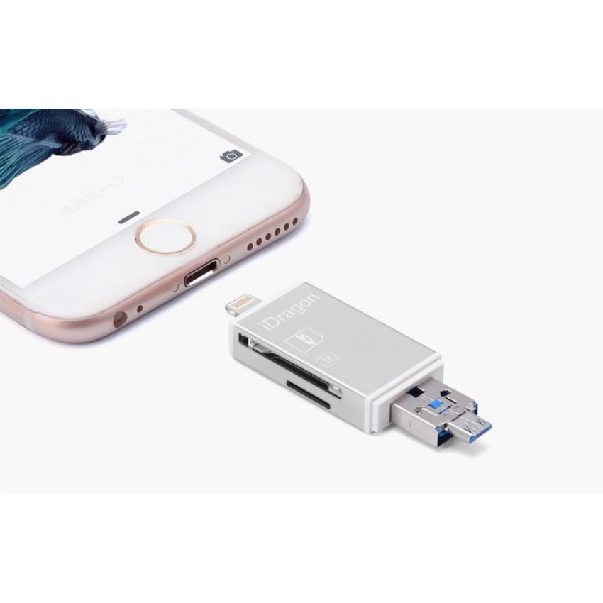 โปรโมชั่น iDragon - iDiskk Pro Card Reader Micro SD/SD Card USB 3.0 ...