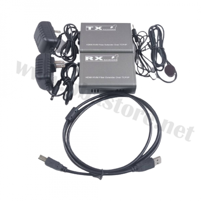 HDMI TO FIBER EXTENDER + USB (TX/RX) - PBA Fiber - ThaiPick