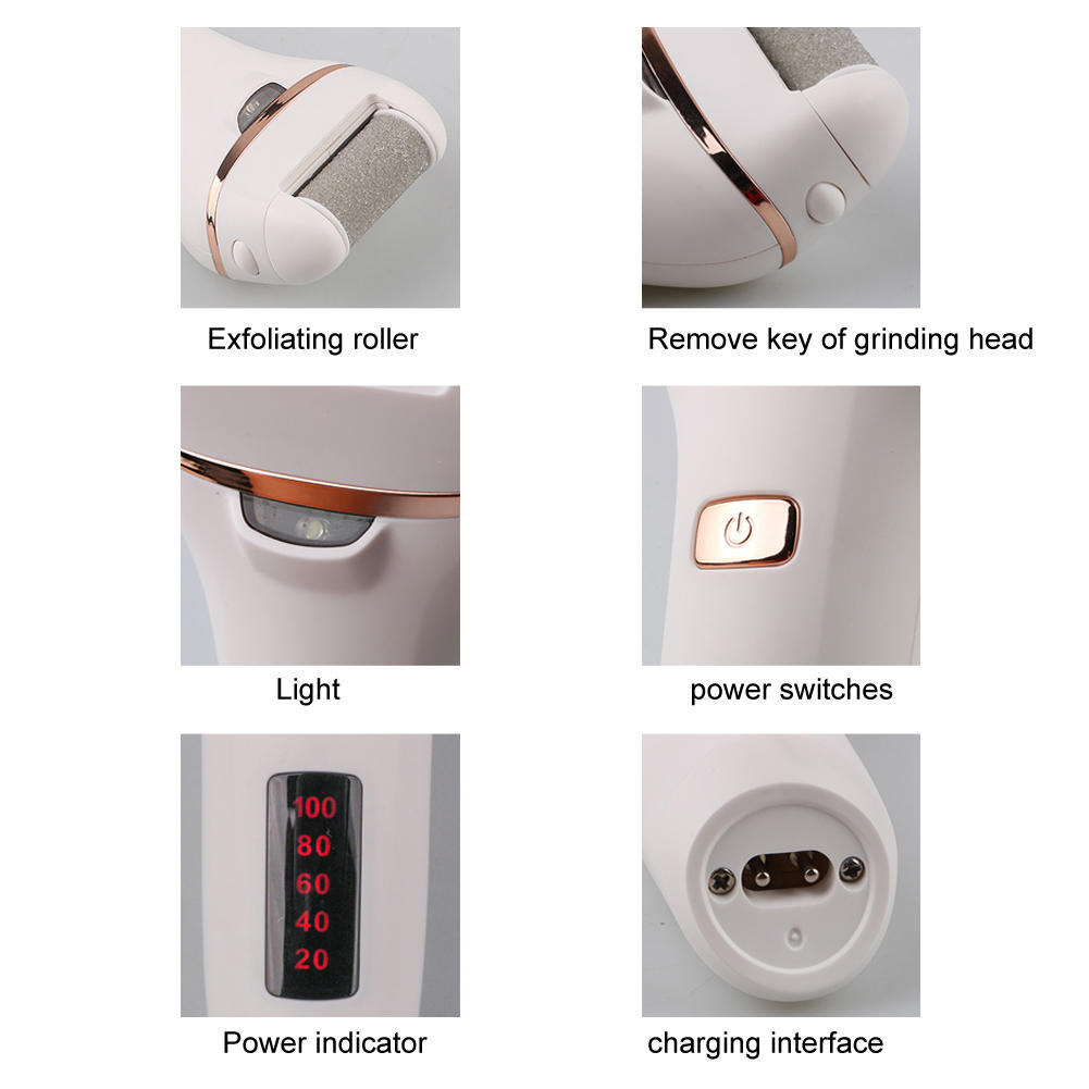 Electric Pedicure Callus Remover, Waterproof Foot File Electronic ...