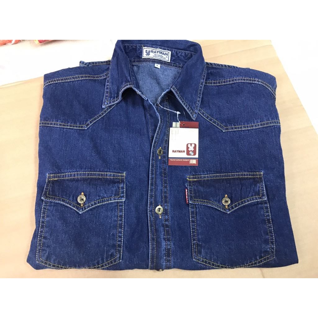 เสื้อยีนส์ rayman แจ็คเก็ตยีนส์ jacket ยีนส์ ตัวหนาใส่แล้วหล่อเลย เสื้อ ...