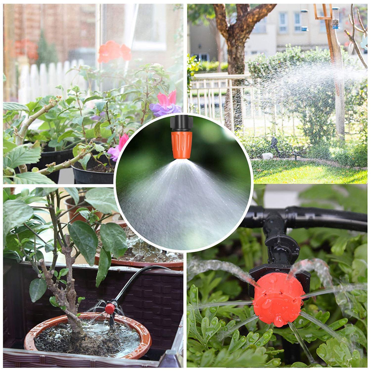 Plant Watering Drip Irrigation Kit DIY Watering System with Electronic ...