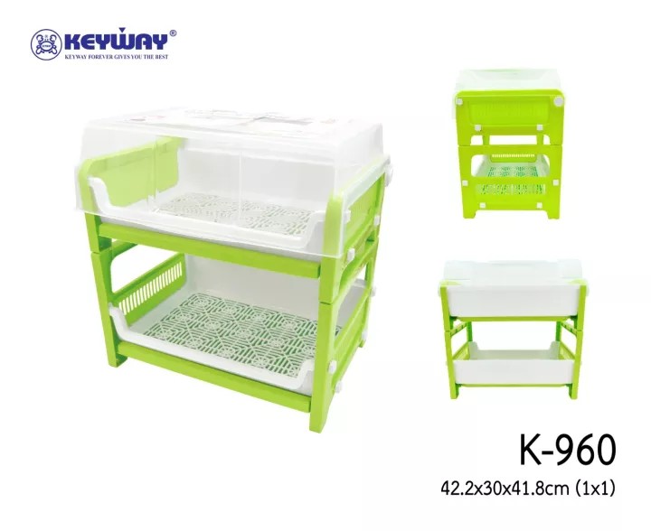 ชั้นคว่ำแก้ว ชั้นวางจาน KEYWAY รุ่น K-960 | Lazada.co.th