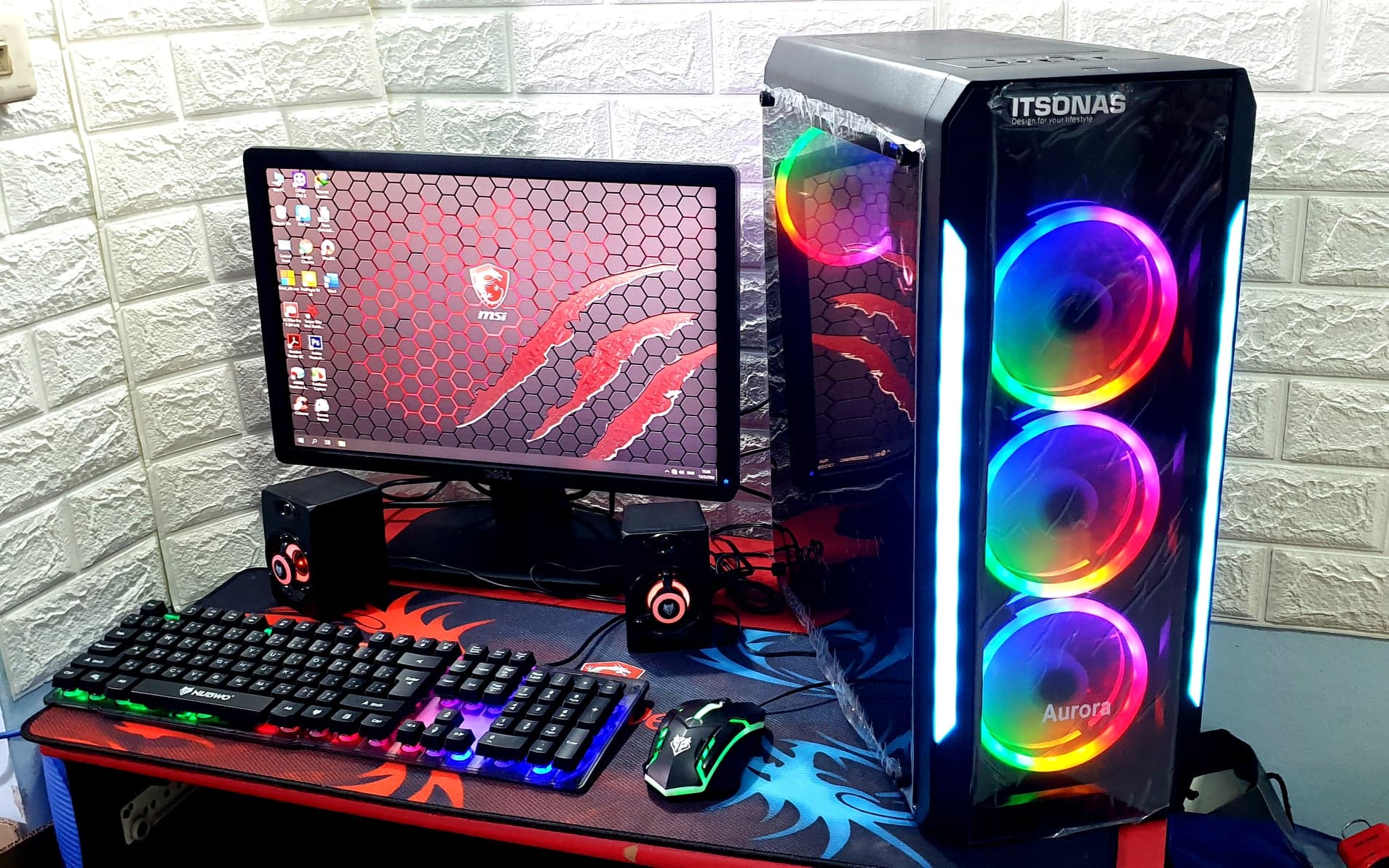 เซต RGB ของแถมจัดเต็ม Core i5-3330 RAM16Gb VGA GTX1060 SSD 240GB จอ 22 ...