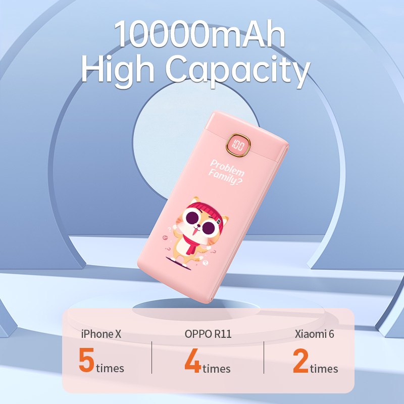 KIVEE แบตสำรอง10000mAh Power Bank Cartoon ของแท้ 100% มาตรฐานมอก. ...
