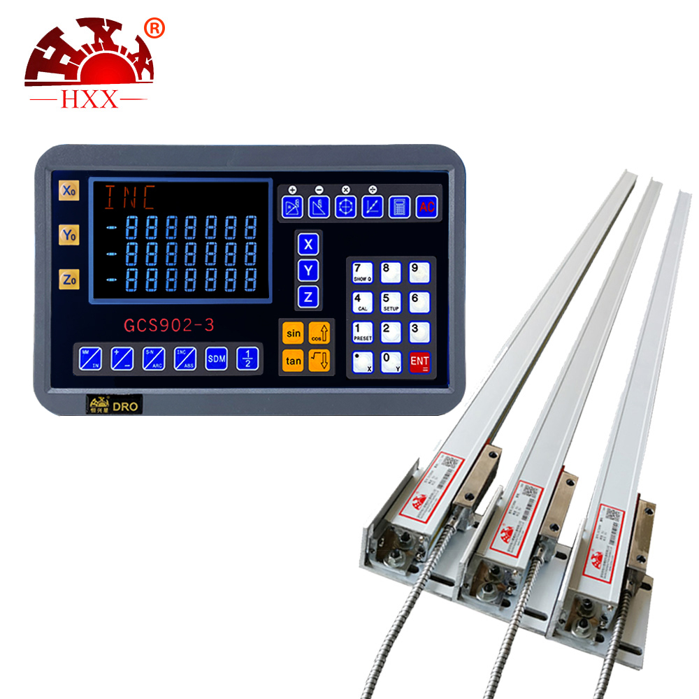 Complete Set 2 3 Axis LCD Digital Readout DRO And 2 3 Pieces 0-1000 mm ...