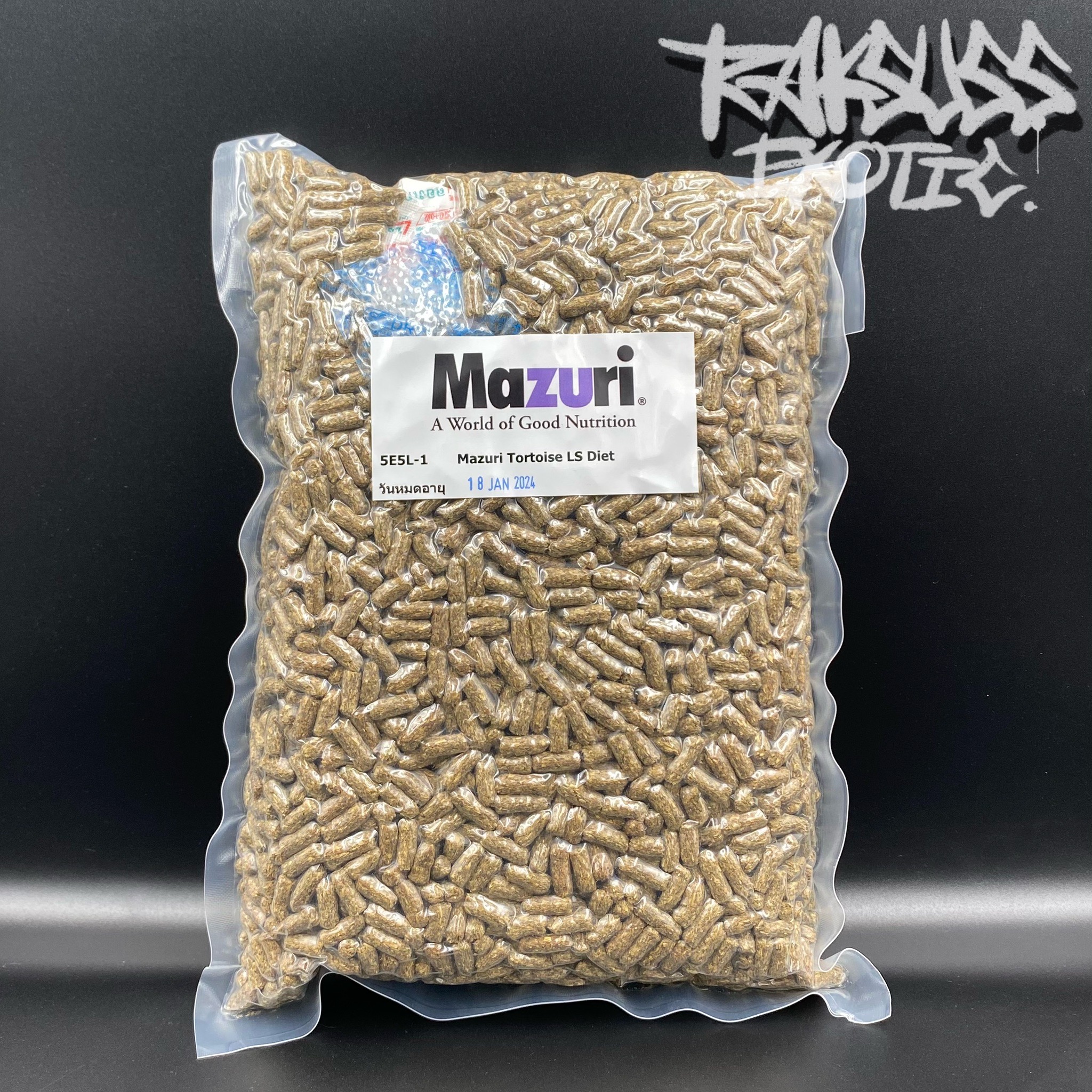 Mazuri Tortoise LS Diets(5E5L) อาหารเม็ดสำเร็จรูปสำหรับเต่าบกและสัตว์เลื้อยคลานกินพืชสูตรใหม่ ...