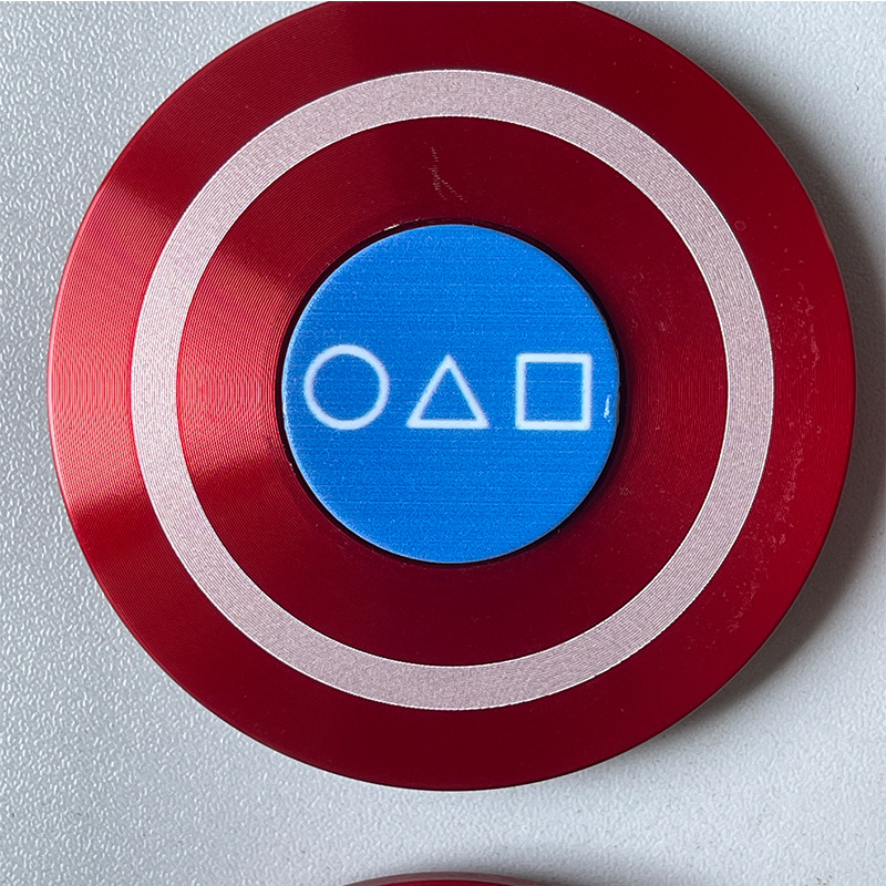 New Round Squid Game Fidget Spinner Metal Hand Spinner Fingertip Gyro ...