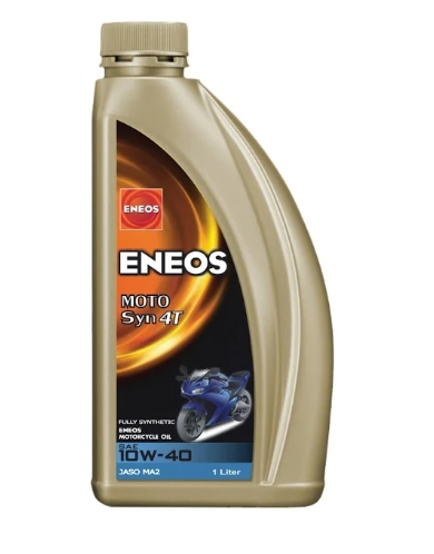 ยกแพค 3 ขวด น้ำมันเครื่องมอเตอร์ไซค์สังเคราะห์แท้ 100 ENEOS MOTO SYN 4T 10W-40 ขนาด 1 ลิตรx 3ขวด ...