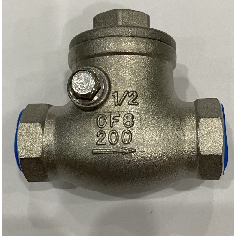 สวิงเช็ควาล์ว 200 PSI (Swing Check Valve 200 PSI) สแตนเลส 304 ขนาด 1/2 ...