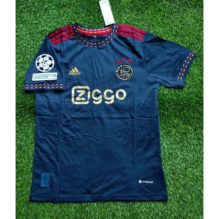 New Original Full PATCH UCL Clothes AJAX AWAY Ball 2022/2023 GRADE ORI ...