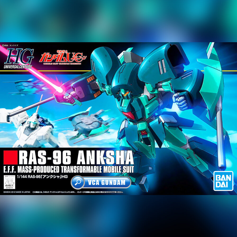 ⭐️ BANDAI GUNPLA HIGH GRADE UNIVERSAL CENTURY HGUC HG 1/144 RAS-96 ANKSHA ประกอบ หุ่นยนต์ โมเดล ...
