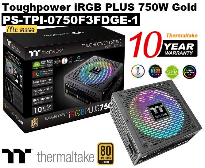 POWER SUPPLY (อุปกรณ์จ่ายไฟ) THERMALTAKE Toughpower IRGB PLUS 750W Gold ...