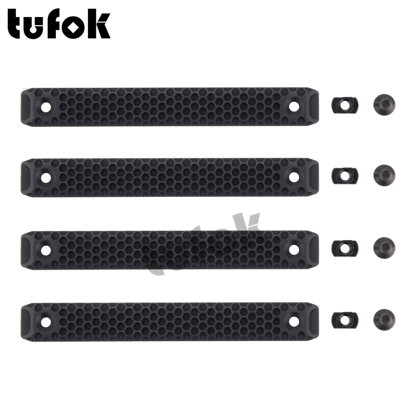 Tufok M-lok Handguard Rail Panel Cover 4pcs For AR15 Hand Protection ...