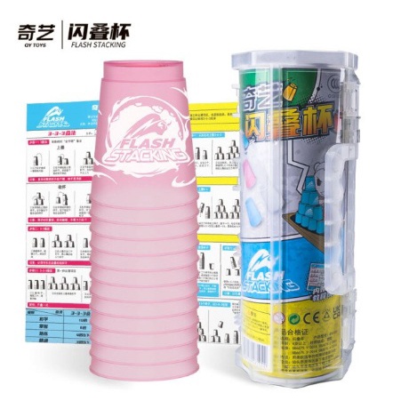 ร้านแนะนำแก้วสแต็ก Qiyi Flash Stack Cup สีใส-โปร่งแสง ในกล่องพลาสติก ...